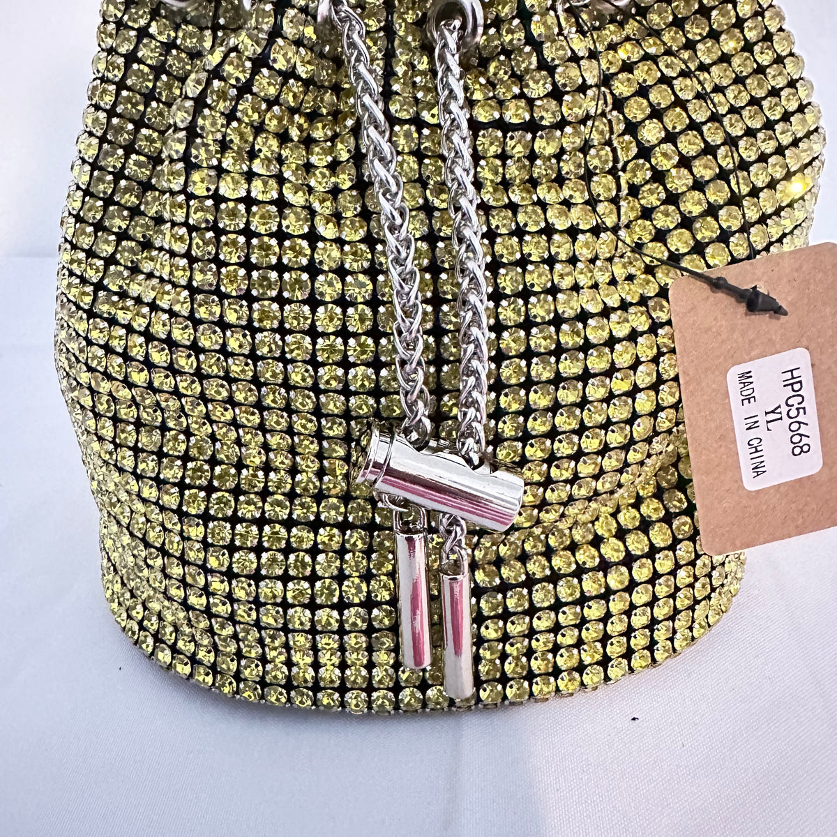 Iconic Glam Lemon Yellow Bucket Bag – J Elise Boutique